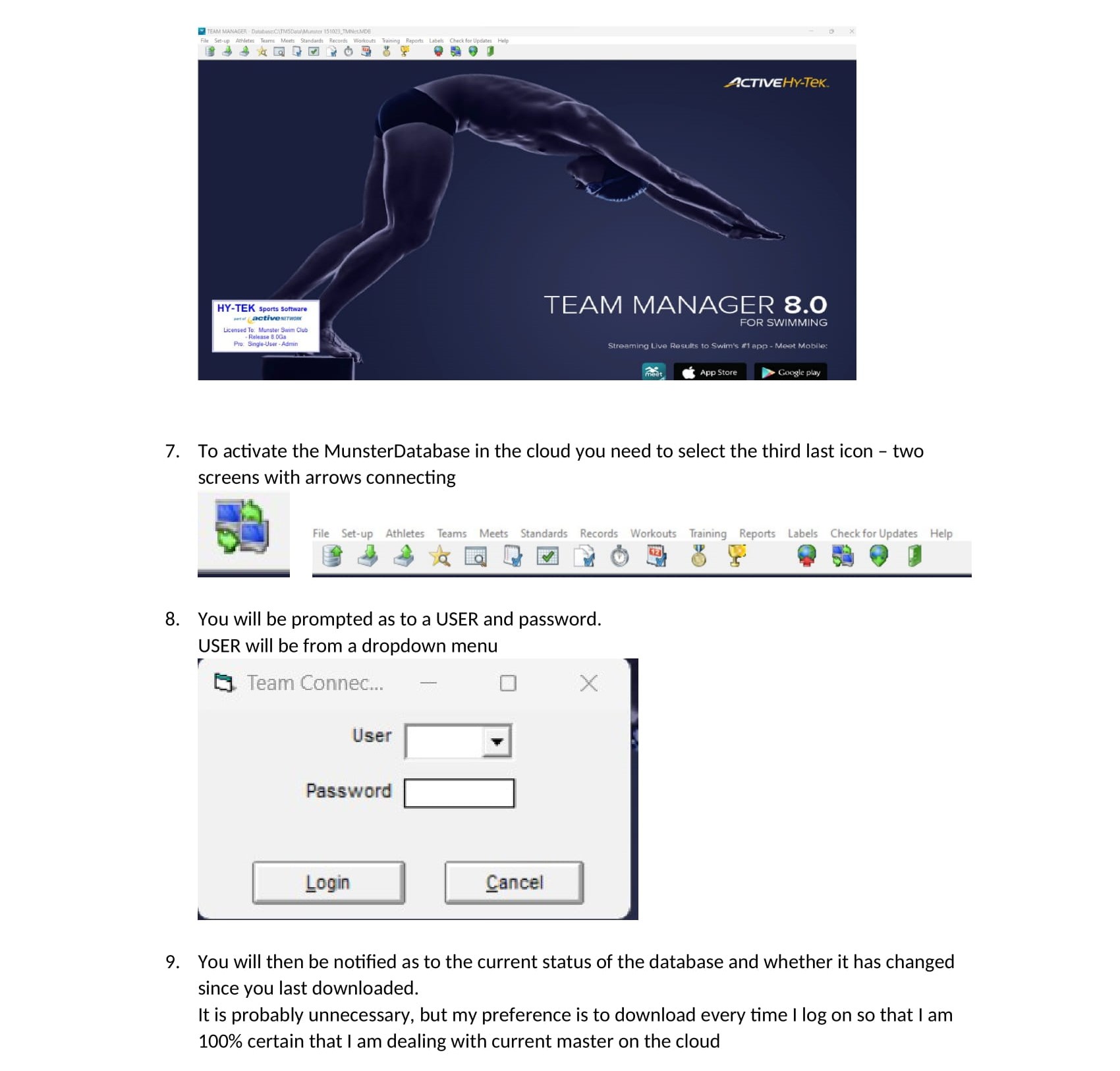 Munster Swimming - Hy-Tek Guide